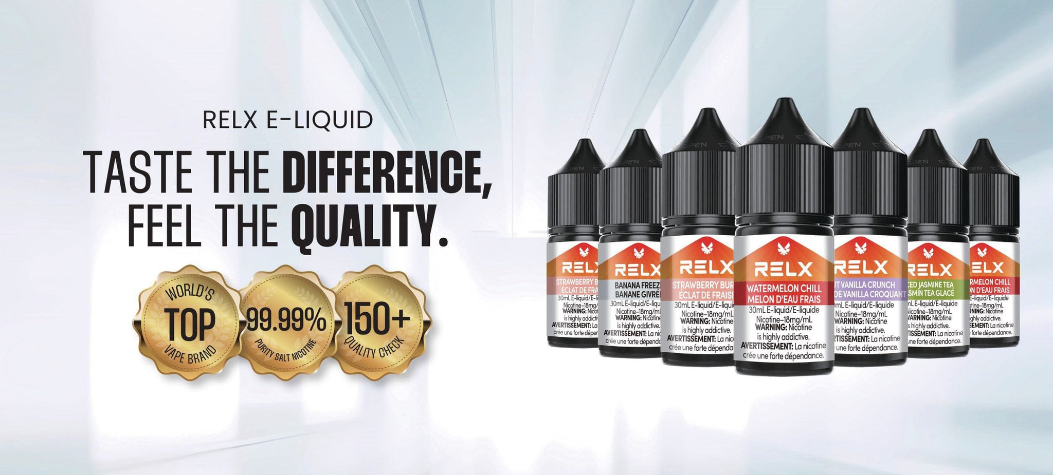 Shop RELX Nic Salt E-liquid | Black Friday Sale | RELX Canada Official